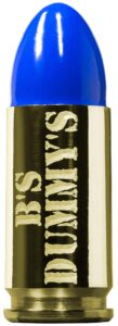 b's dry fire snap caps - a.k.a. b's dummy's - dummy 9mm luger training caps (10 pack) (blue brass)