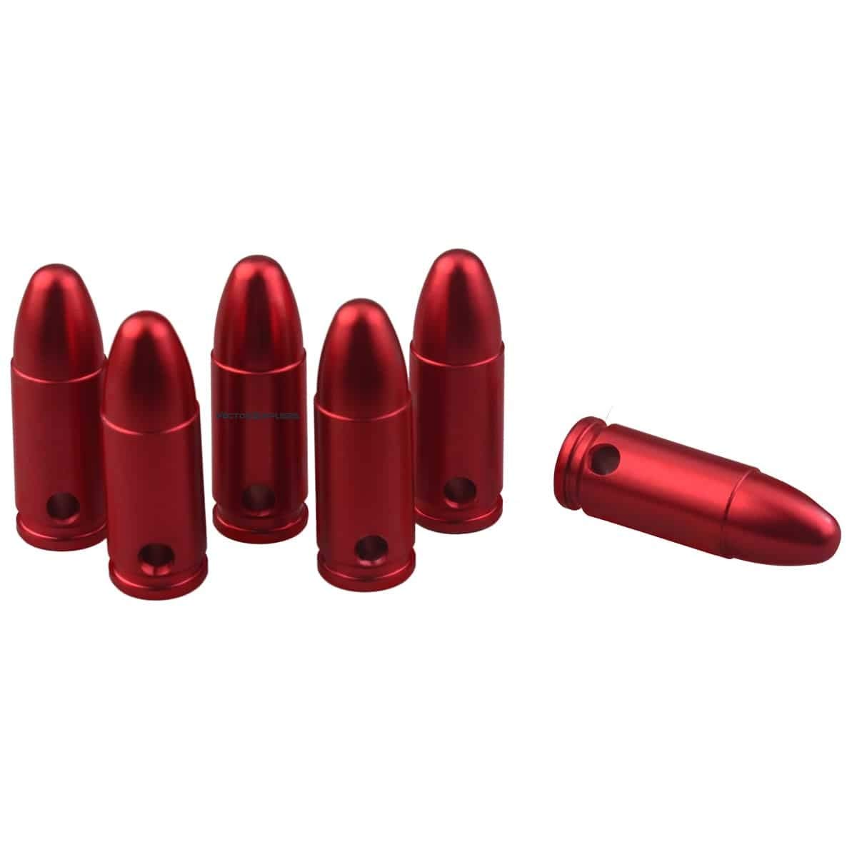 Vector Optics TAC 9mm Snap Caps,Trainning Dummy Round Snap Caps 9mm luger 6pcs