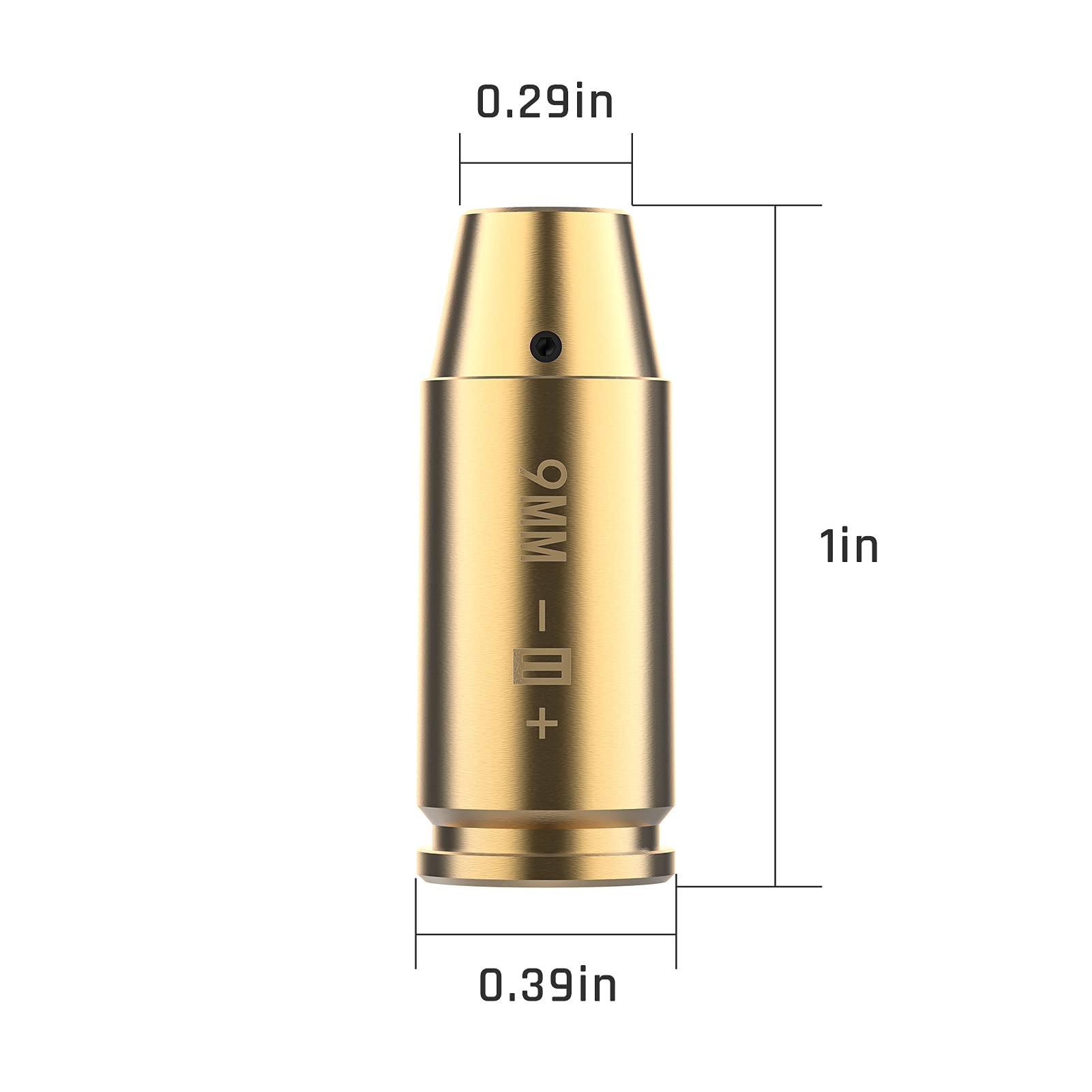 Feyachi Bore Sight 9mm Red Laser Zeroing Boresighter with 3 Sets of Batteries