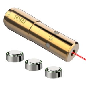 midten 9mm bore sight cal boresighter with three batteries