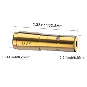 MidTen 9mm Bore Sight Cal Boresighter with Three Batteries