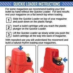 9mm Single-Stack Magazine Speed Loader Compatible with Sig P938 P239 P210; Hi-Point 995 C9 CF380; Taurus PT 709 Slim; Ruger LC9 EC9; Walther PPS Kahr K820; Kel-Tec PF9, Beretta Nano,QL9SS Red