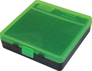 mtm 380/9mm cal 100 round flip-top ammo box p-100-9m