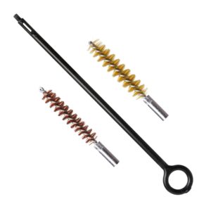 VicBre 2 Set 9mm Handgun Cleaning Kit Bronze Nylon Bore Brush with Nylon Cleaning Rod