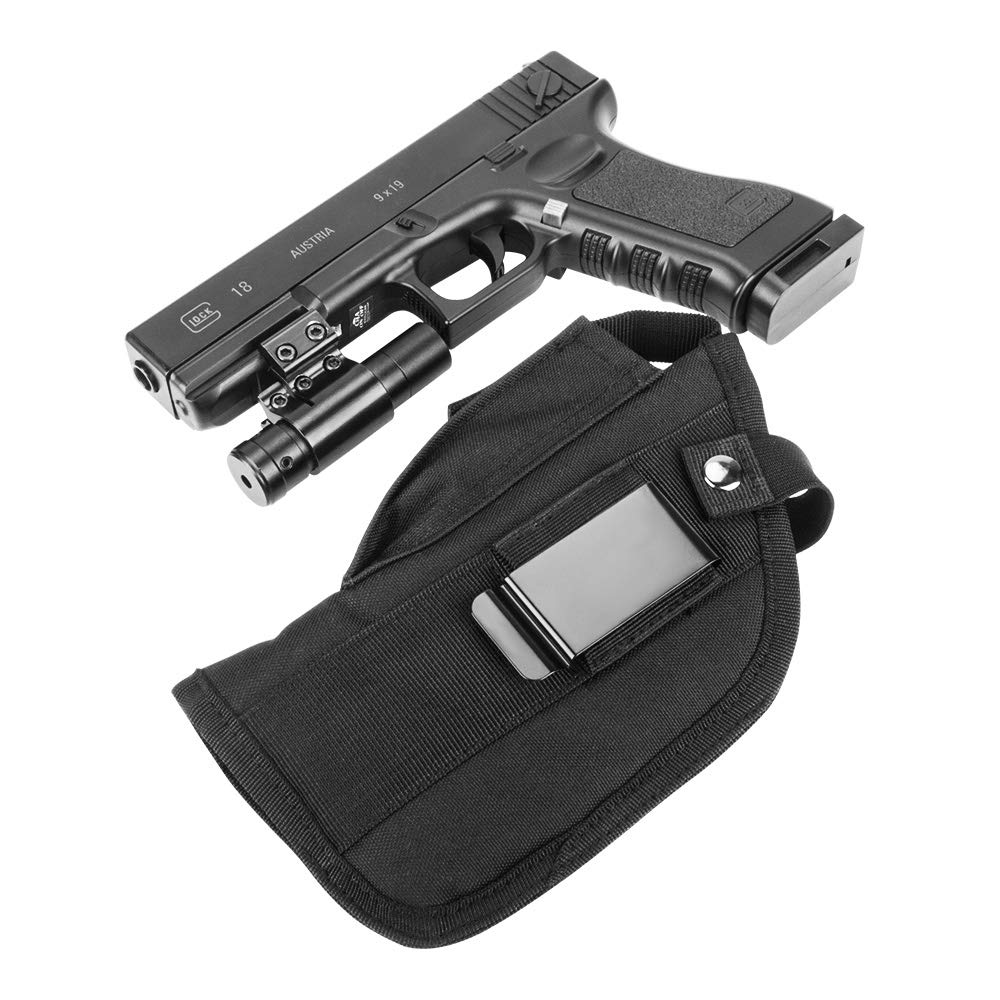 GVN Universal Right or Left Gun Laser Holster with Mag Holster Pouch for Smith&Wesson M&P 9mm.40 Holster G17,19,22,26,27,32,33,38,39,43/Beretta Storm Px4/Sig Sauer/Ruger(with Laser)