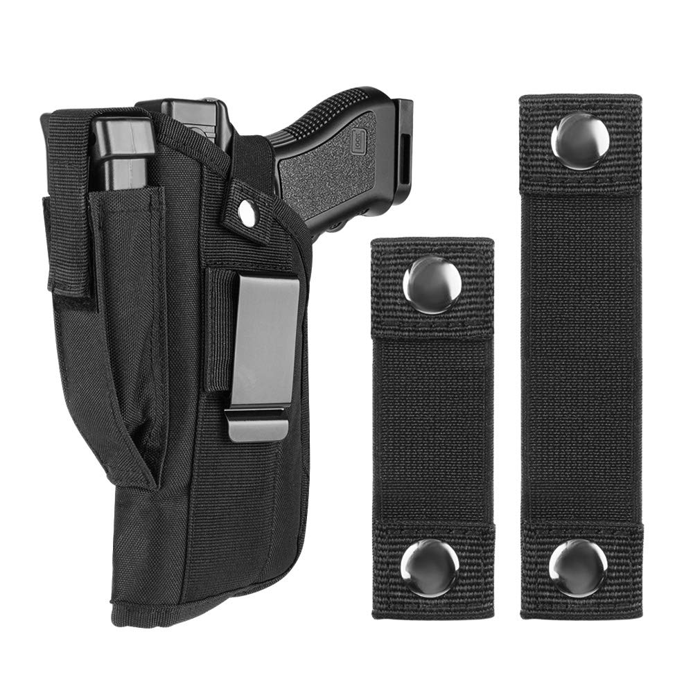 GVN Universal Right or Left Gun Laser Holster with Mag Holster Pouch for Smith&Wesson M&P 9mm.40 Holster G17,19,22,26,27,32,33,38,39,43/Beretta Storm Px4/Sig Sauer/Ruger(with Laser)