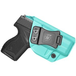 amberide iwb & owb kydex holster fit: taurus gx4 pistol, inside outside waistband concealed carry, adjustable cant & 'posi-click' retention, usa made by amberide