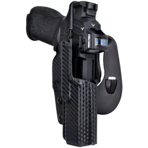 owb paddle holster fits springfield echelon (carbon fiber, right-hand draw)