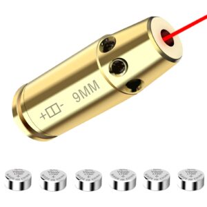 bemerfors red dot bore sight 9mm laser boresighter with 3 sets of batteries…