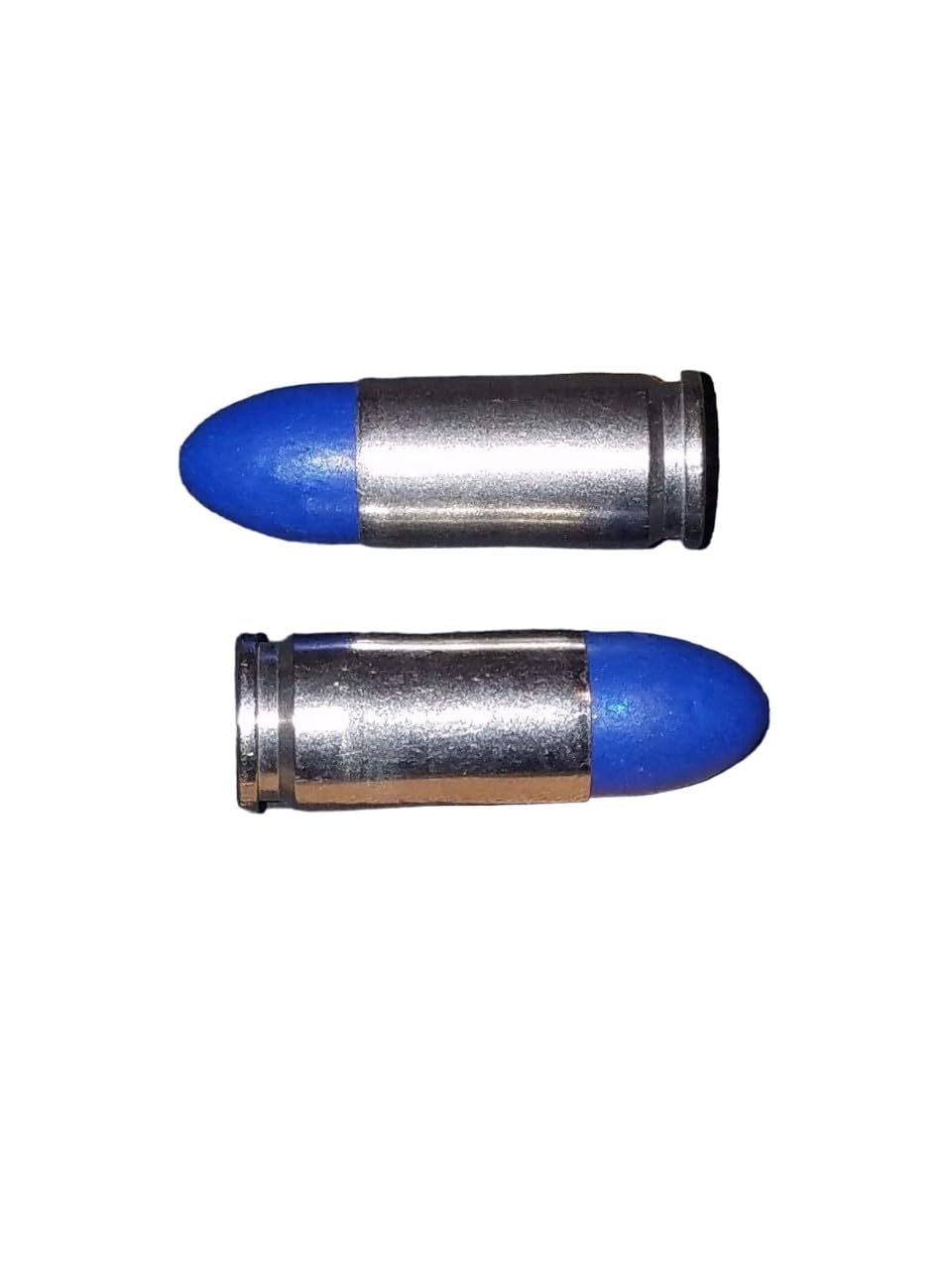 All American Training Rounds 9mm 124gr Dummy Training Snap Caps (Nickel and Blue - Set of 10)