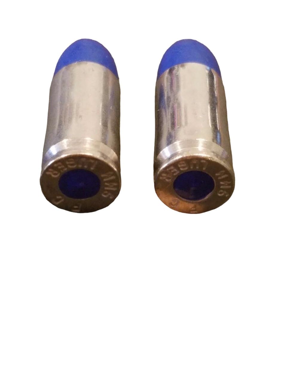 All American Training Rounds 9mm 124gr Dummy Training Snap Caps (Nickel and Blue - Set of 10)