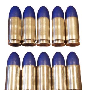 All American Training Rounds 9mm 124gr Dummy Training Snap Caps (Nickel and Blue - Set of 10)