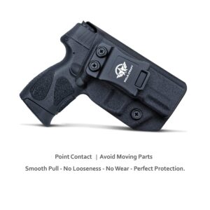 POLE.CRAFT Taurus G3C and G2C Kydex IWB Holster for Taurus Millennium PT111 G2, PT140, and G2S 9mm - Right Hand, Black