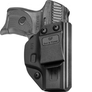 iwb holster compatible with lc9 / lc9s / lc380 / ec9s / ec9, adjustable cant, adjustable retention, inside waistband concealed carry, precision molding polymer & handmade kydex available