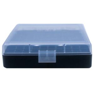 berrys 87412 001 ammo box 9mm luger,380 acp 100rd clear lid w/black