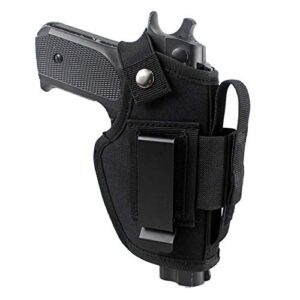 depring concealed carry holster iwb owb holster with magazine slot for right and left hand draw fits subcompact to large handguns version 2.0