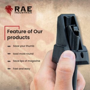 RAEIND Magazine Speedloaders with Different Caliber Double/Single Stack Magazine Loader (Select Your Magazine from Drop Down Menu) (Smith & Wesson CS9 LUGER-9mm, 1 Unit)