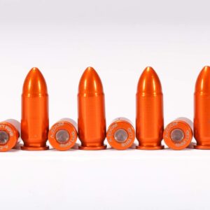 A-ZOOM 12 Gauge SNAP-Cap Orange Training Rounds (5PK) 9MM Luger SNAP Cap Orange Dummy Rounds (10PK, 15416)