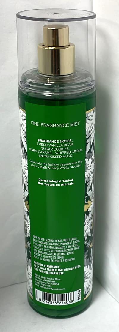 Bath and Body Works Holiday Traditions Vanilla Bean Noel Fine Fragrance Mist, 8.0 Fl Oz