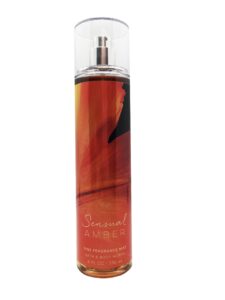 bath body works sensual amber 8.0 oz fine fragrance mist