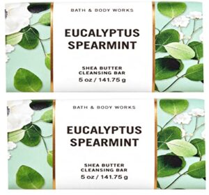 bath and body works bar soap 2 pack (eucalyptus spearmint)