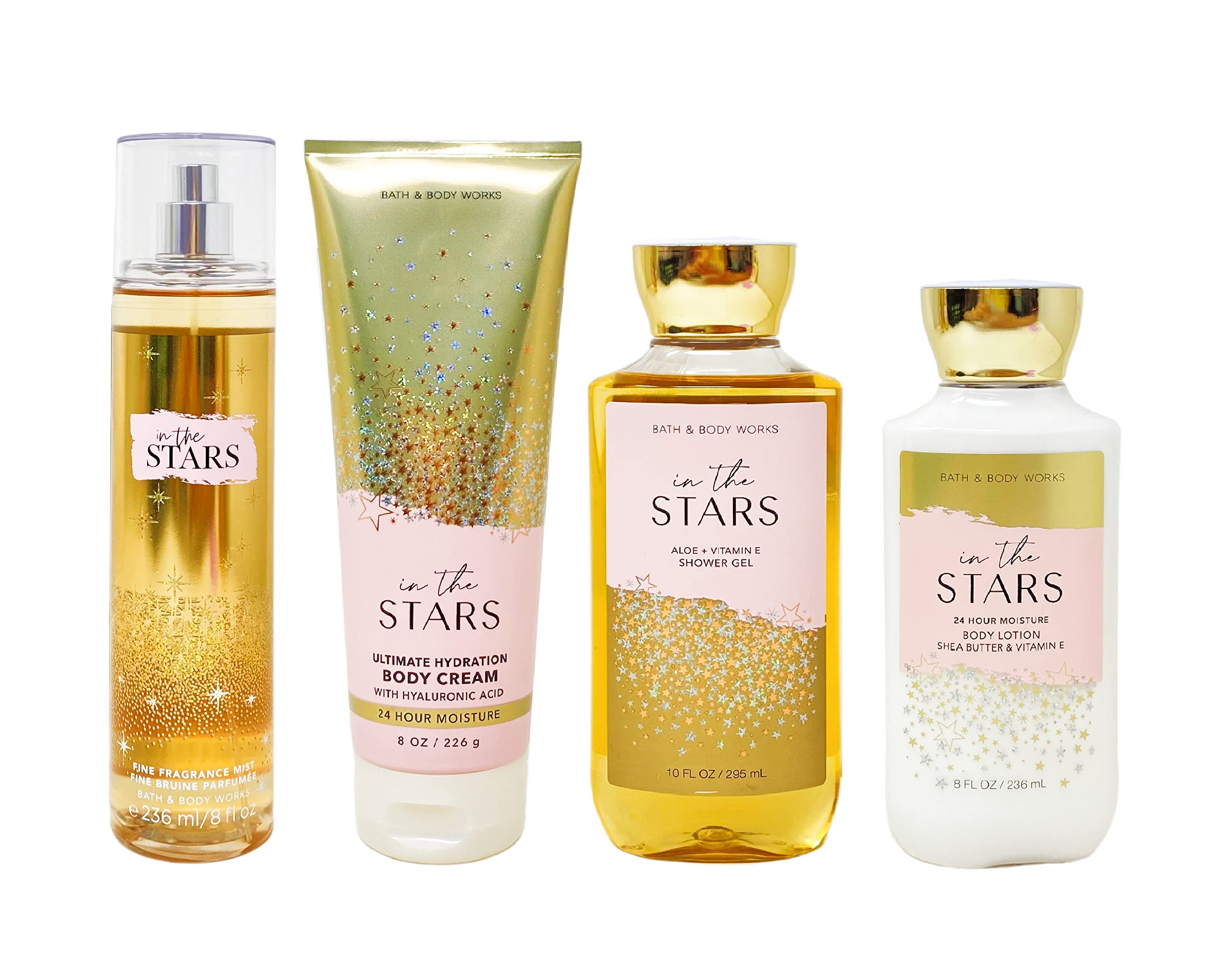 Bath & Body Works In the Stars Deluxe Gift Set - Fragrance Mist - Body Cream - Shower Gel - Body Lotion - Full Size