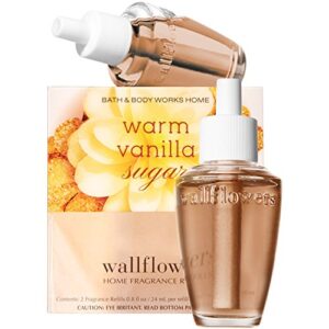 bath and body works new look! warm vanilla sugar wallflowers 2-pack refills