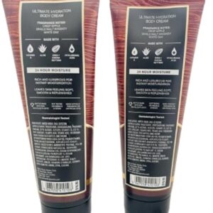 Bath & Body Works Men's Whiskey Reserve Ultra Shea Cream 8 Oz 2 Pack - Ultimate Hydration, 16 Ounce