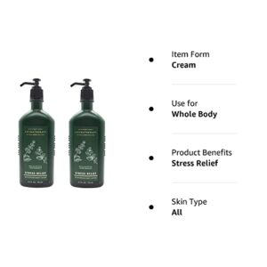 Bath & Body Works Aromatherapy Stress Relief - Eucalyptus + Spearmint Body Lotion, 6.5 Fl Oz, 2-Pack