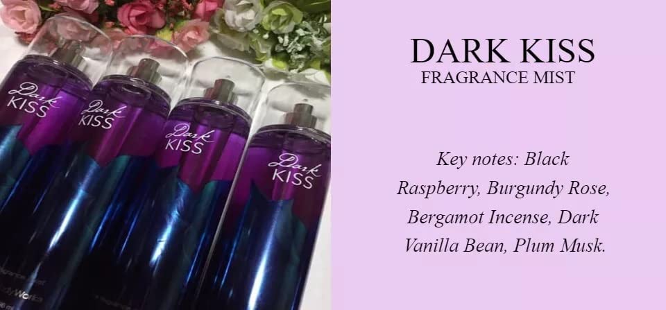 Bath & Body Works Dark Kiss Fine Fragrance Mist, 8 Ounce