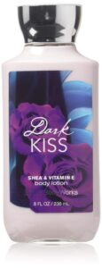 bath & body works, signature collection body lotion, dark kiss, 8 ounce