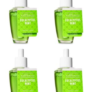 Bath & Body Works Eucalyptus Mint Fragrance Bulb- Bundle of 4