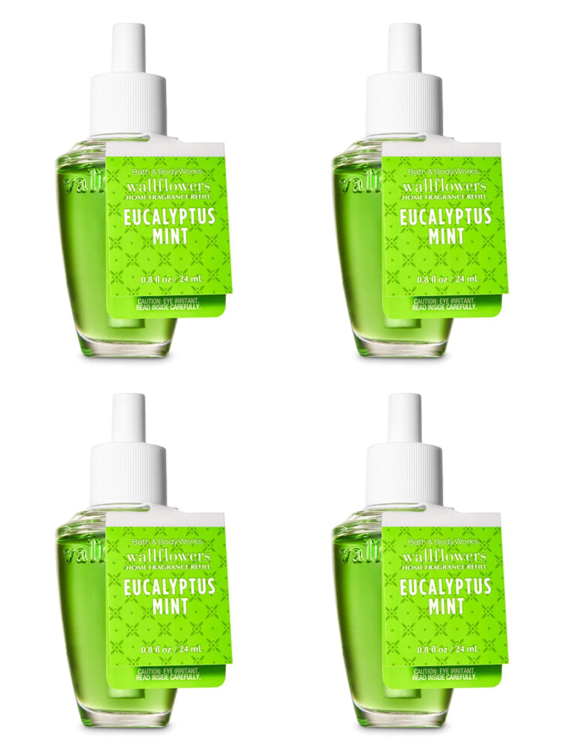 Bath & Body Works Eucalyptus Mint Fragrance Bulb- Bundle of 4