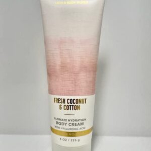 Bath and Body Works Fresh Coconut and Cotton Ultimate Hydration Body Cream 8 Ounce Full Size