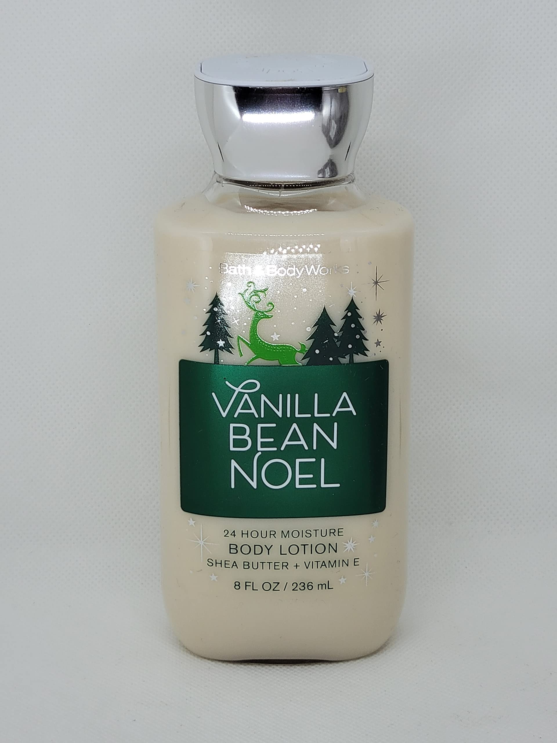 Bath and Body Works Body Care - Vanilla Bean Noel - 24 Hour Moisture Body Lotion w/Shea Butter + Vitamin E - Full Size 8 fl oz