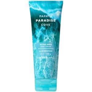 bath and body works papaya paradise cove ultra shea body cream 8 ounce (2019 edition)