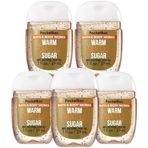 bath and body works pocketbac hand sanitizers warm vanilla sugar 5 pack bundle. 1 oz