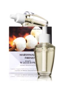 bath & body works slatkin & co marshmallow fireside wallflower home fragrance 2 bulb refills