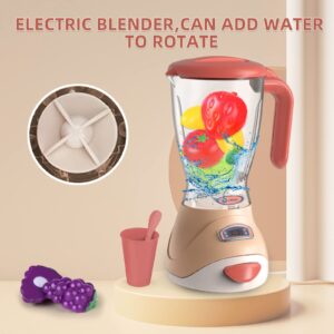 Yalujumb Kitchen Appliances Toys, Toy Kitchen Set for Kids Play Kitchen Accessories Set, Blender, Coffee Maker Machine, Mixer and Toaster,Play Kitchen Set for Kids Ages 4-8