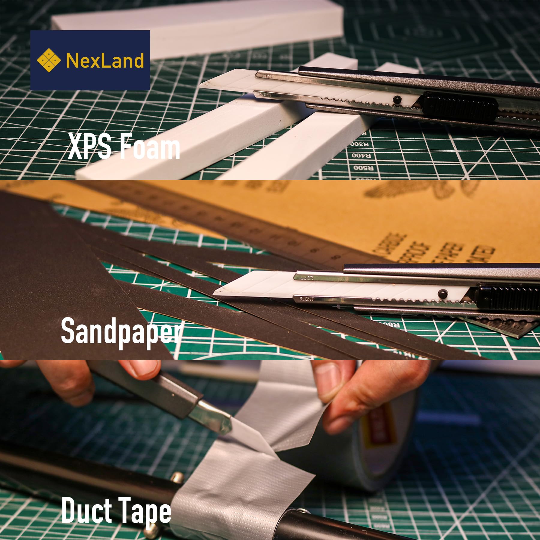 NexLand Ceramic Blade UB1 9mm 30 degree Ultra-Sharp Snap-off Utility Knife Replacement Blades 10pcs