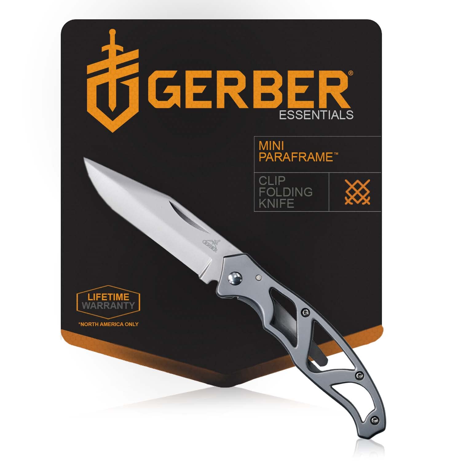 Gerber Gear 22-48485 Paraframe Mini Pocket Knife, 2.2 Inch Fine Edge Blade, Stainless Steel & Smith's CCKS 2-Step Knife Sharpener