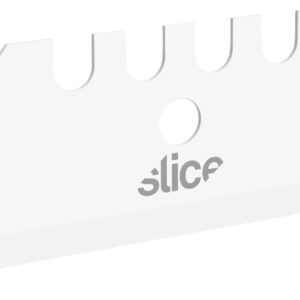 Slice 10524 Ceramic Utility Blades (Rounded-Tip), Finger-Friendly, Safe to Touch, Strong, Durable, Last 11 Times Longer Than Metal, Multiple Tool Compatibility (2 Blades)