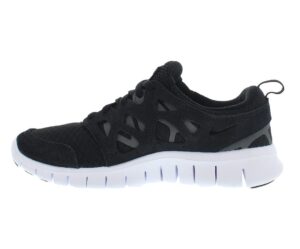 nike boy's free run 2 (big kid) black/white/dark grey 6.5 big kid m