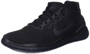 nike mens free rn 2018 942836 002 - size 7.5 black/anthracite