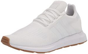 adidas men's swift running shoe, white/white/gum, 10