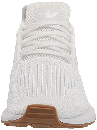 adidas Men's Swift Running Shoe, White/White/Gum, 10