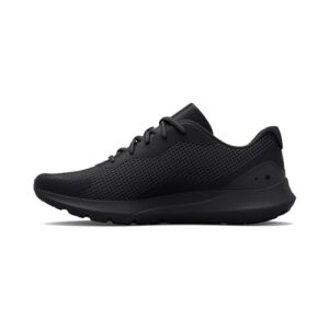 under armour men's surge 3, black/black, 13 medium us