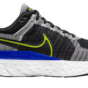 Nike Mens React Infinity Run Flyknit 2 (White/Cyber-Black-Racer Blue) Size 11.5