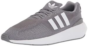 adidas men's swift run 22 sneaker, grey/white/grey, 10