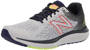 new balance women's fresh foam 680 v7 running shoe, arctic fox/outer space/paradise pink, 8